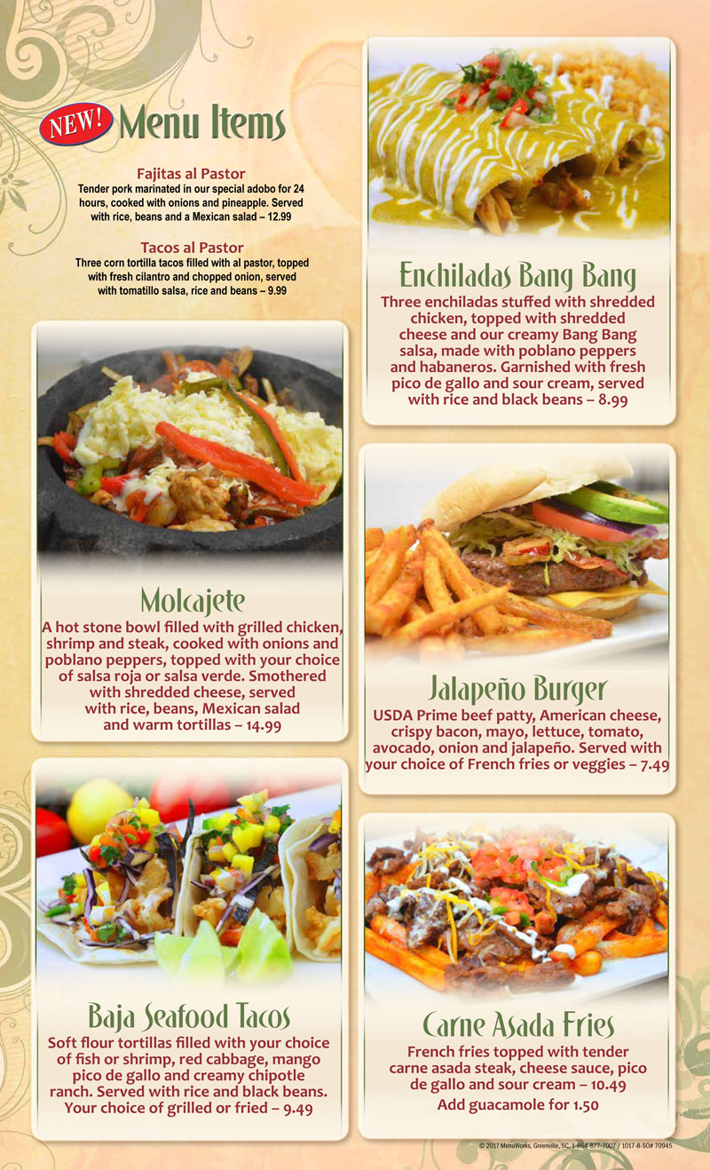 Menu - Farmington, MO